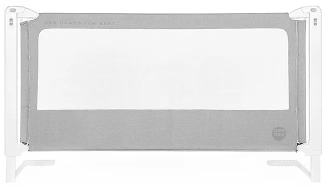 Zábrana na postel Monkey Mum® Popular - 200 cm - tmavě šedá - design