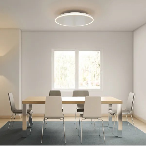 Stropní infrapanel CEILING LED 750W ROUND DESIGN | Průměr 60 cm | LED světlo | Dálkový ovladač | Výhřevnost 13.6 m2