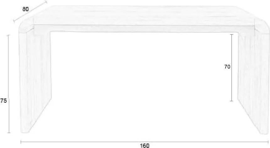 Lavice v přírodní barvě Brave – Zuiver