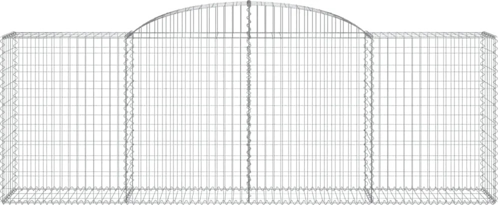 Klenuté gabionové koše 13ks 300x50x100/120cm pozinkované železo 3146712