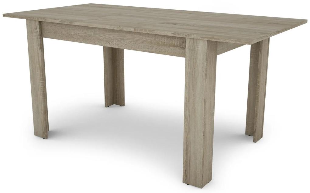 Jídelní stůl Adam 120x80 cm, dub sonoma, rozkládací