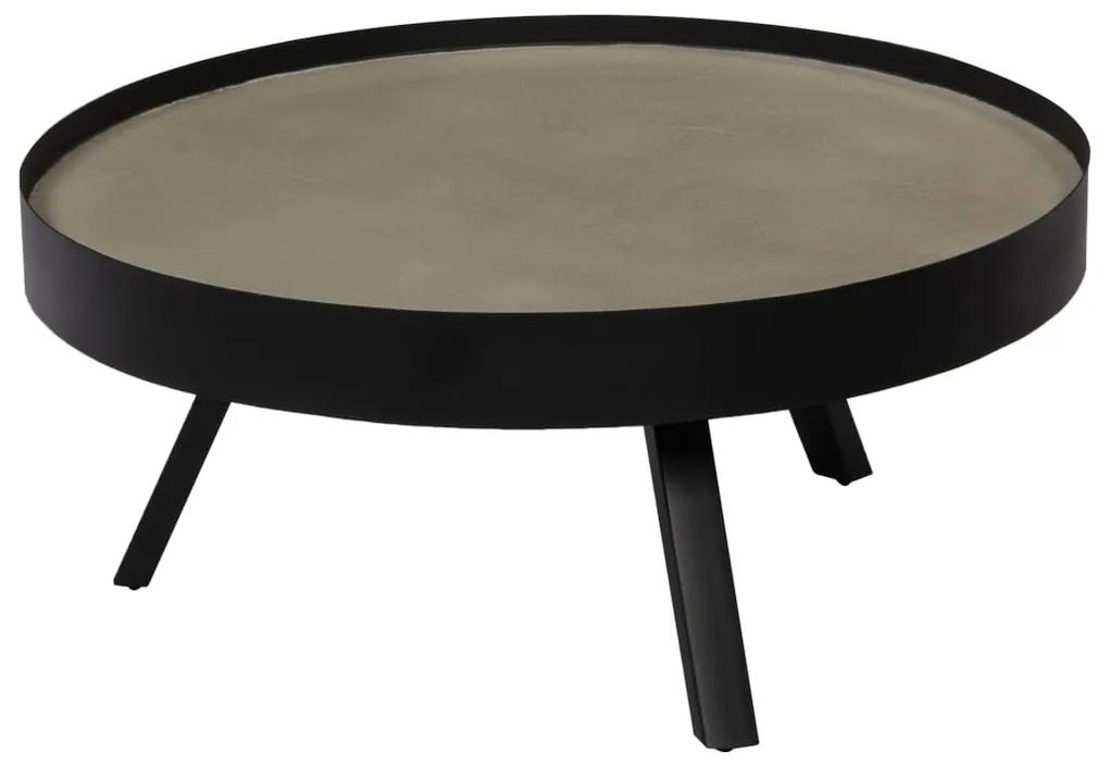 246086 vidaXL Konferenční stolek s betonovou deskou 74 x 32 cm