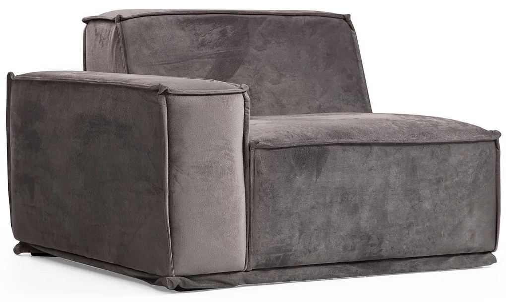 Designová 3-místná sedačka Valtina 300 cm šedá