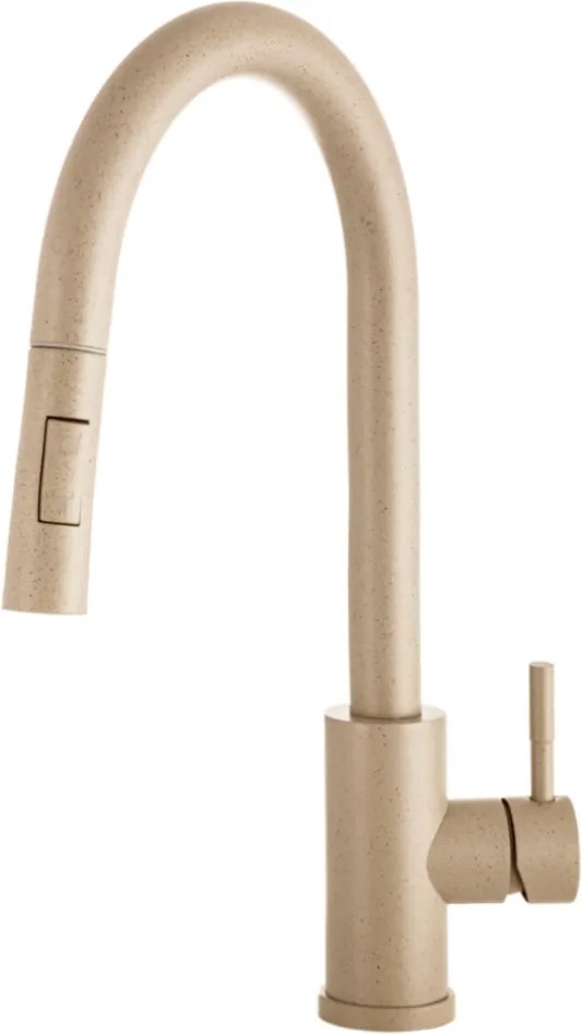 Kuchyňská baterie se sprškou, béžová, TARUMA