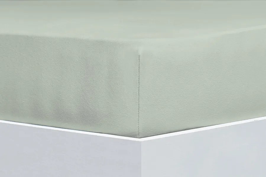 Florella Prostěradlo Organic Cotton Jersey Grüntee, 90-100x200 cm