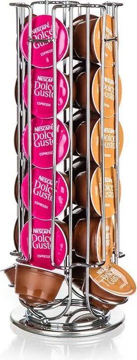 Otočný stojan LINEA na kávové kapsle Dolce Gusto, 24 ks