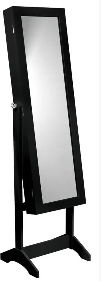 Chomik Zrcadlo stojací 35 x 36,5 x 139,5 cm černé PHO8089