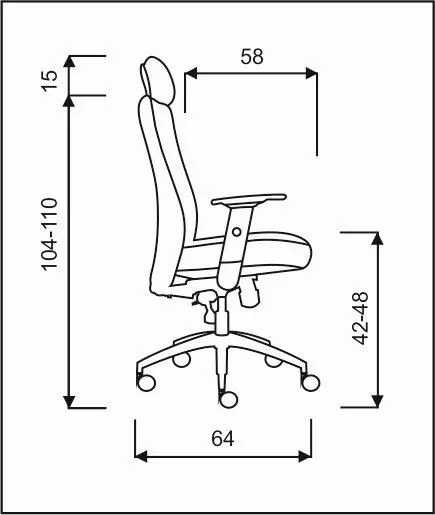 ALBA Židle LEXA XL+3D podhlavník