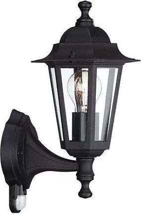 PH 17473/30/PN PEKING SVÍTIDLO VENKOVNÍ NÁSTĚNNÉ s čidlem E27 max. 60W, IP44, černá - PHILIPS (915006002701)