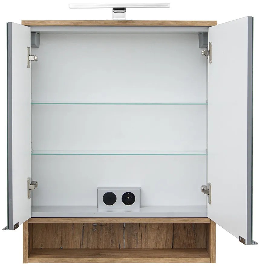 Comodo Zrcadlová skříňka závěsná s LED osvětlením Neveda G 60 ZS