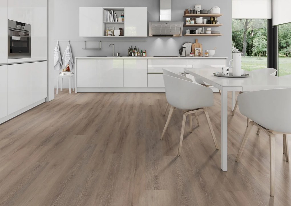 Oneflor, Vinylová podlaha lepená ECO 55 065 Cerused Oak Dark Natural - dub, 1219,2 x 184,1 mm