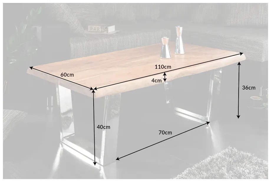 Massive home | Konferenční stolek Mammut 110 cm akát