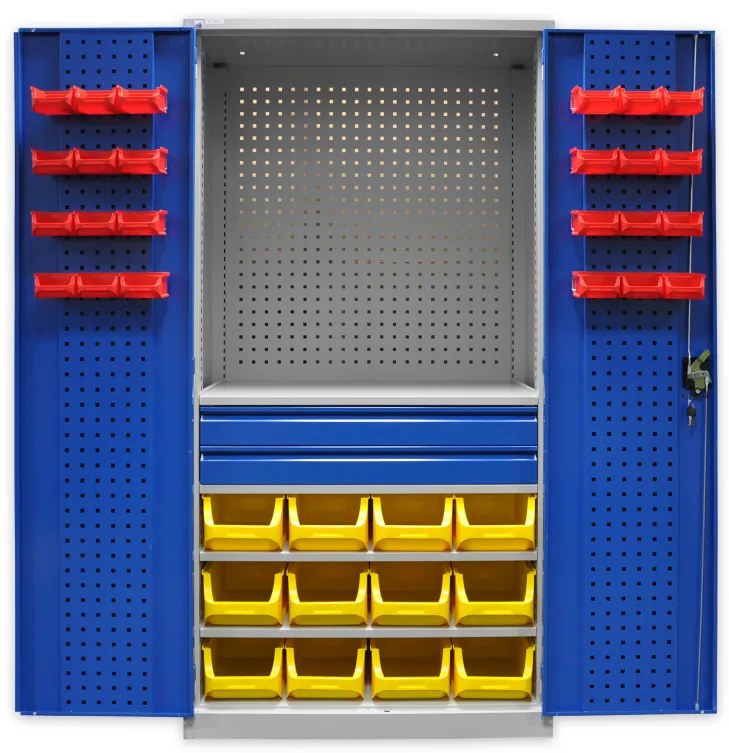 Dílenská skříň Enprag se zásuvkami a plastovými boxy JF-TC02_var_2