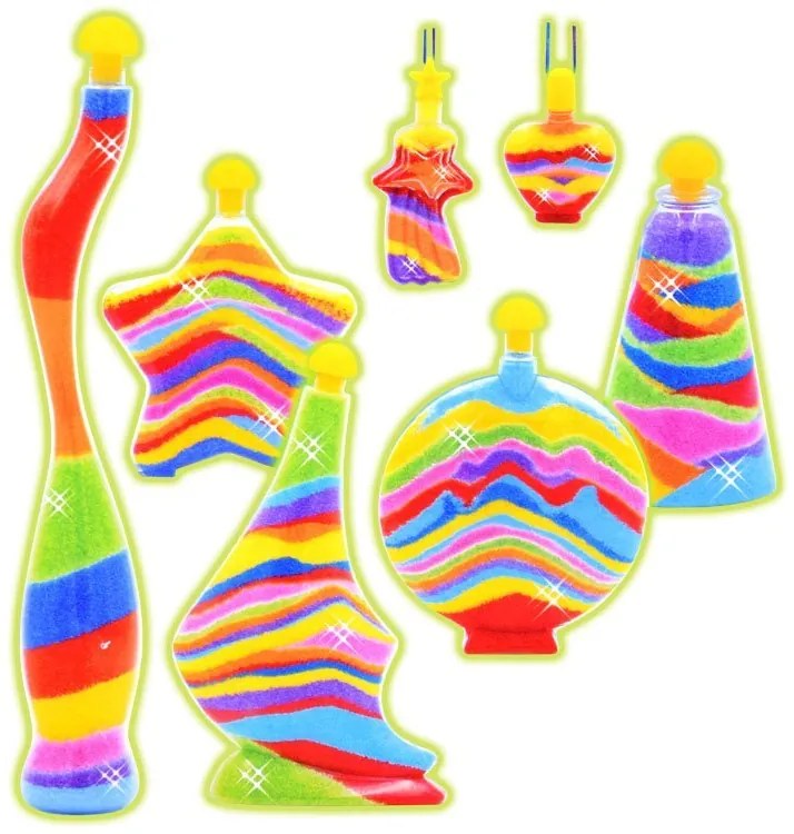 Color day Kreativní sada barevný písek v lahvičkách