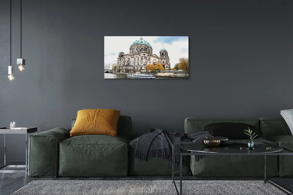 Obrazy na plátně Německo Berlin Cathedral River 140x70 cm