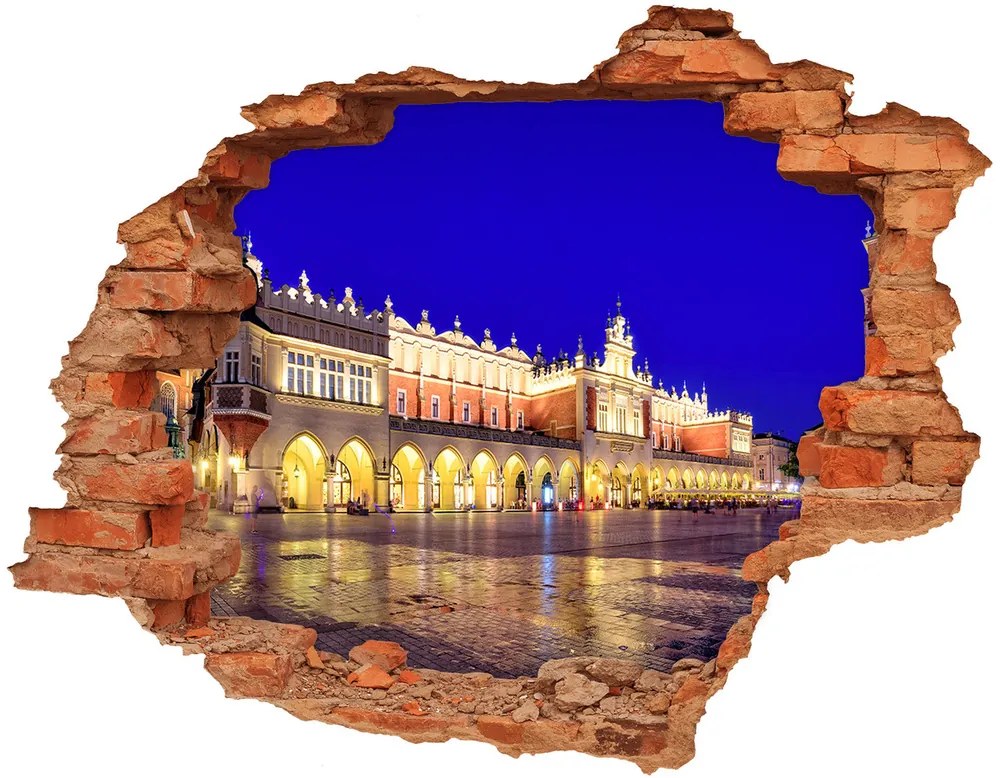 Wallmuralia Fototapeta díra na zeď 3D Krakov Polsko 90x70 cm