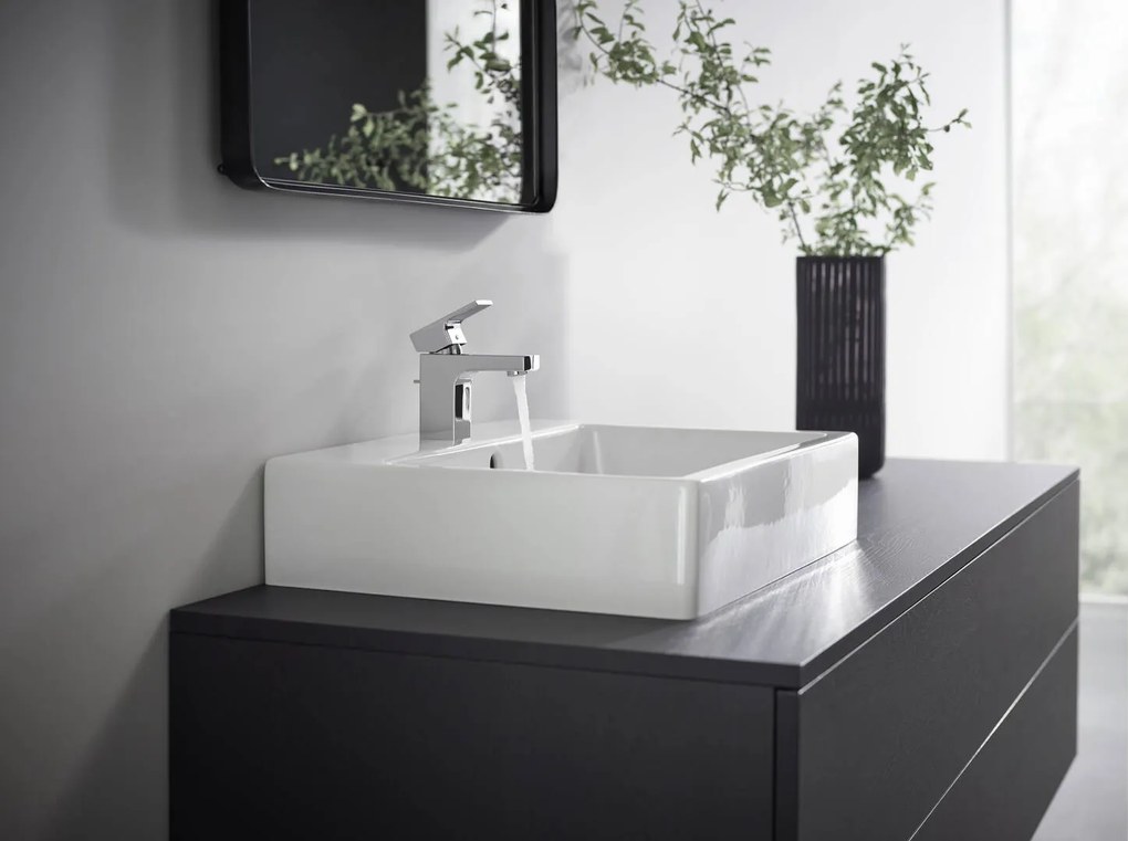 Hansgrohe Vernis Shape, umyvadlová baterie s výpustí, EcoSmart, chromová, 71560000