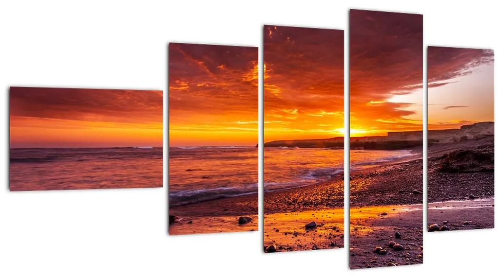 Obraz západu slunce u moře (110x60 cm), 40 dalších rozměrů