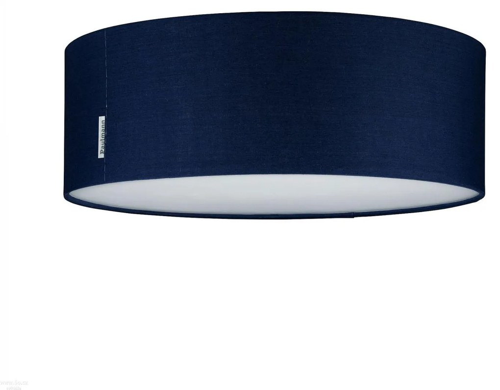 Paulmann 70951 Mea, stropní svítidlo z tmavě modré textilie, 2x20W E27, prům. 38cm