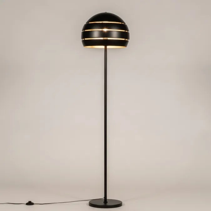 Stojací retro lampa Cantonn Nero and Gold
