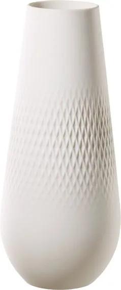 Villeroy & Boch Collier Blanc porcelánová váza Carré, 11,5 x 11,5 cm