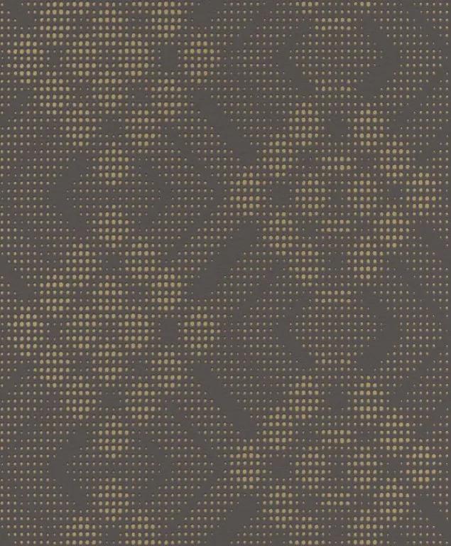 Vliesová tapeta geometrická, šedá, zlatá 609639 / Tapety na zeď Aldora (0,53 x 10,05 m) Rasch