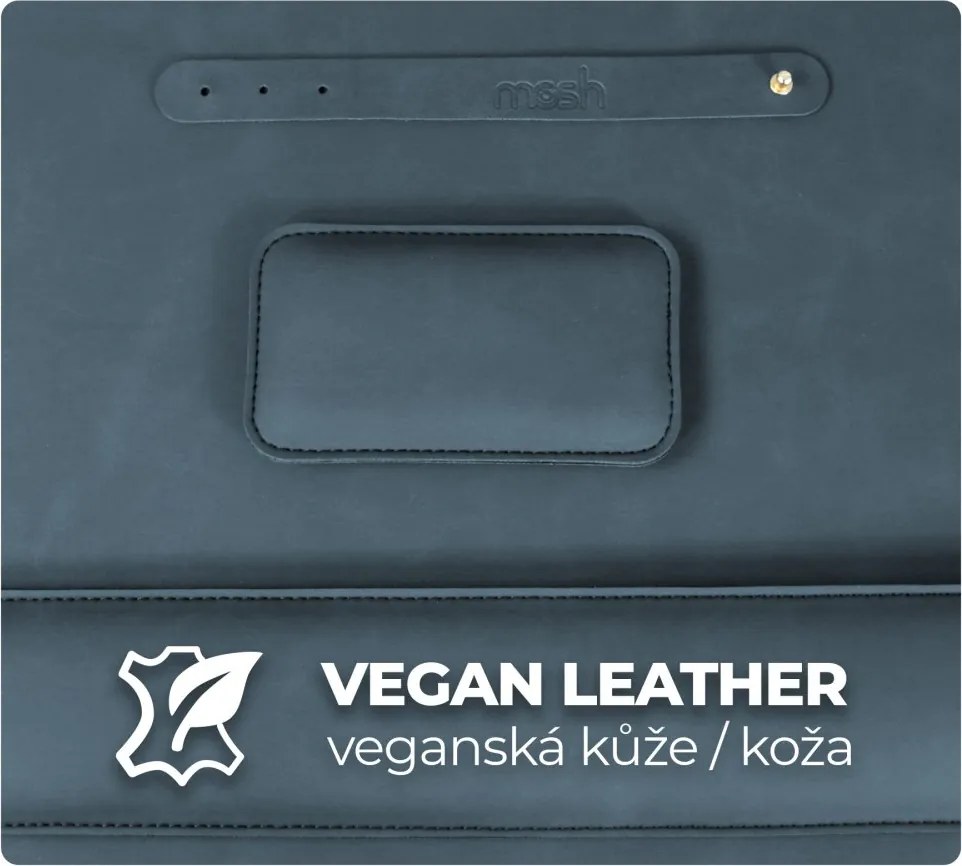 Podložka na stůl 80 × 40 cm s opěrkami zápěstí - 3-dílná sada - tmavě modrá
