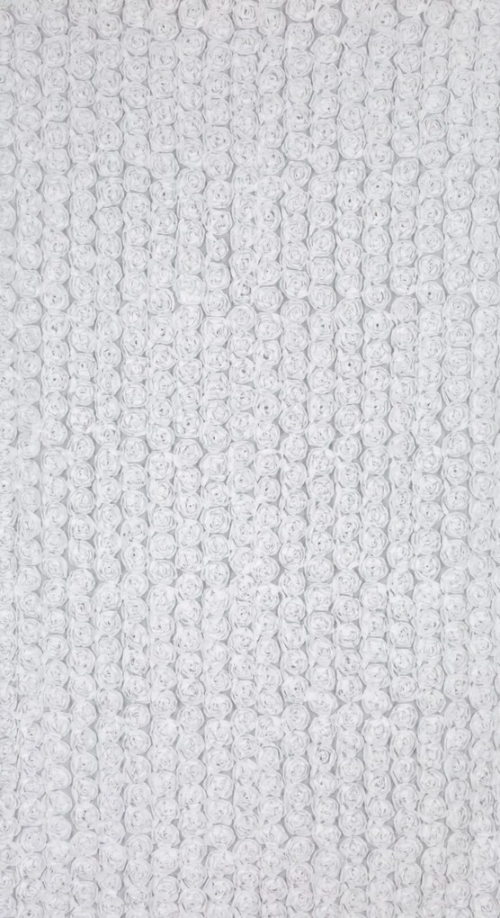 ZÁCLONA NA PÁSCE EVA MINGE ROSES6 140X270 CM BÍLÁ