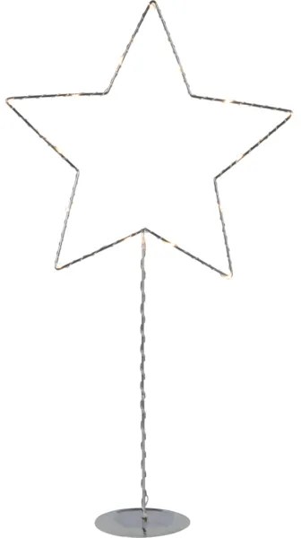 Dekorativní hvězda STAR TRADING Sparkling - stříbrná