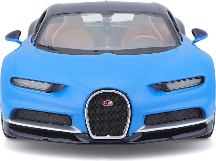Maisto - Stavebnice - Bugatti Chiron, modrá, 1:24
