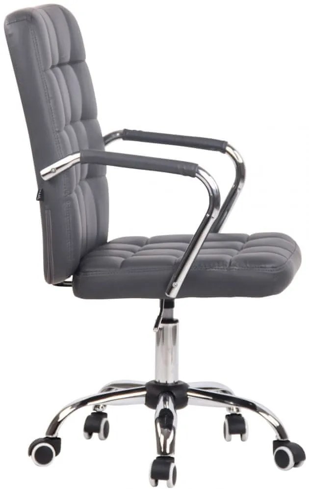 Bhm germany Kancelářská židle Terni, syntetická kůže, šedá