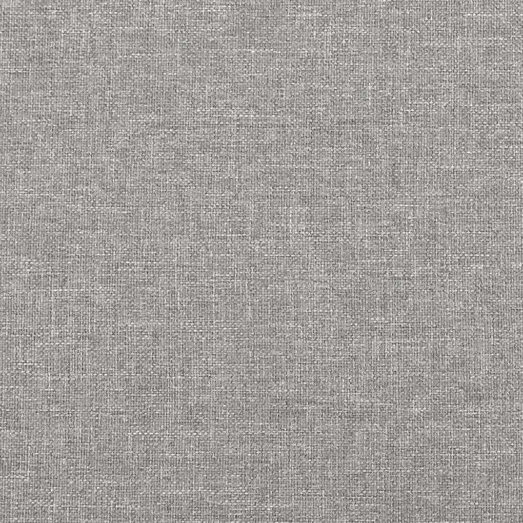 Box spring postel světle šedá 200x200 cm textil,  3120638