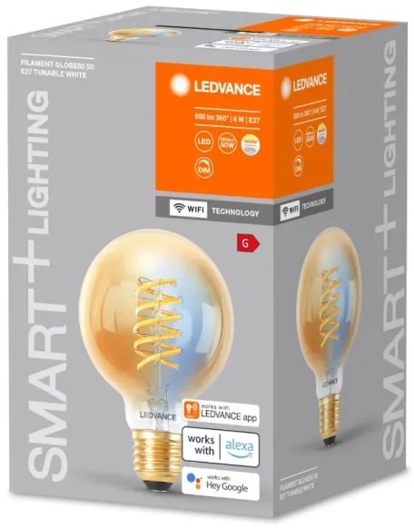 LED Stmívatelná žárovka SMART+ GLOBE E27/8W/230V 2200-5000K Wi-Fi - Ledvance