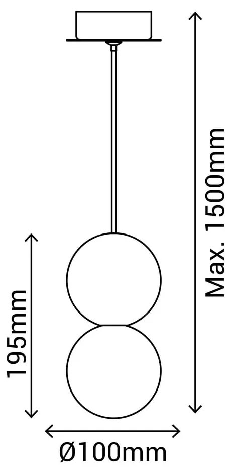 Šedé závěsné svítidlo SULION Creta, výška 150 cm