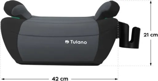 Dětský podsedák do auta Cabby 35 šedý