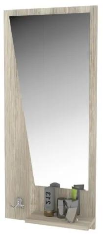 Nástěnné zrcadlo s poličkou Pixis levé