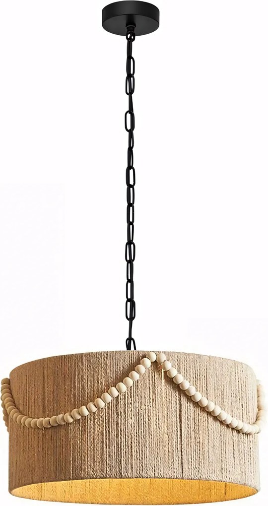 Toolight Toolight, stropní svítidlo 40cm, 1xE27, APP1741-1CP, přírodní hnědá, OSW-05123
