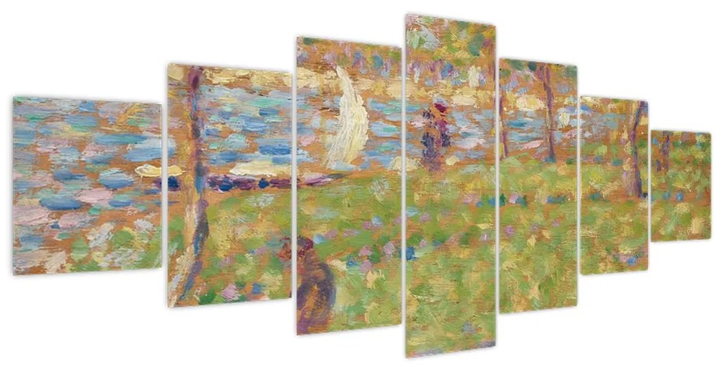 Obraz - Georges Seurat, Study for "La Grande Jatte", reprodukce (210x100 cm)
