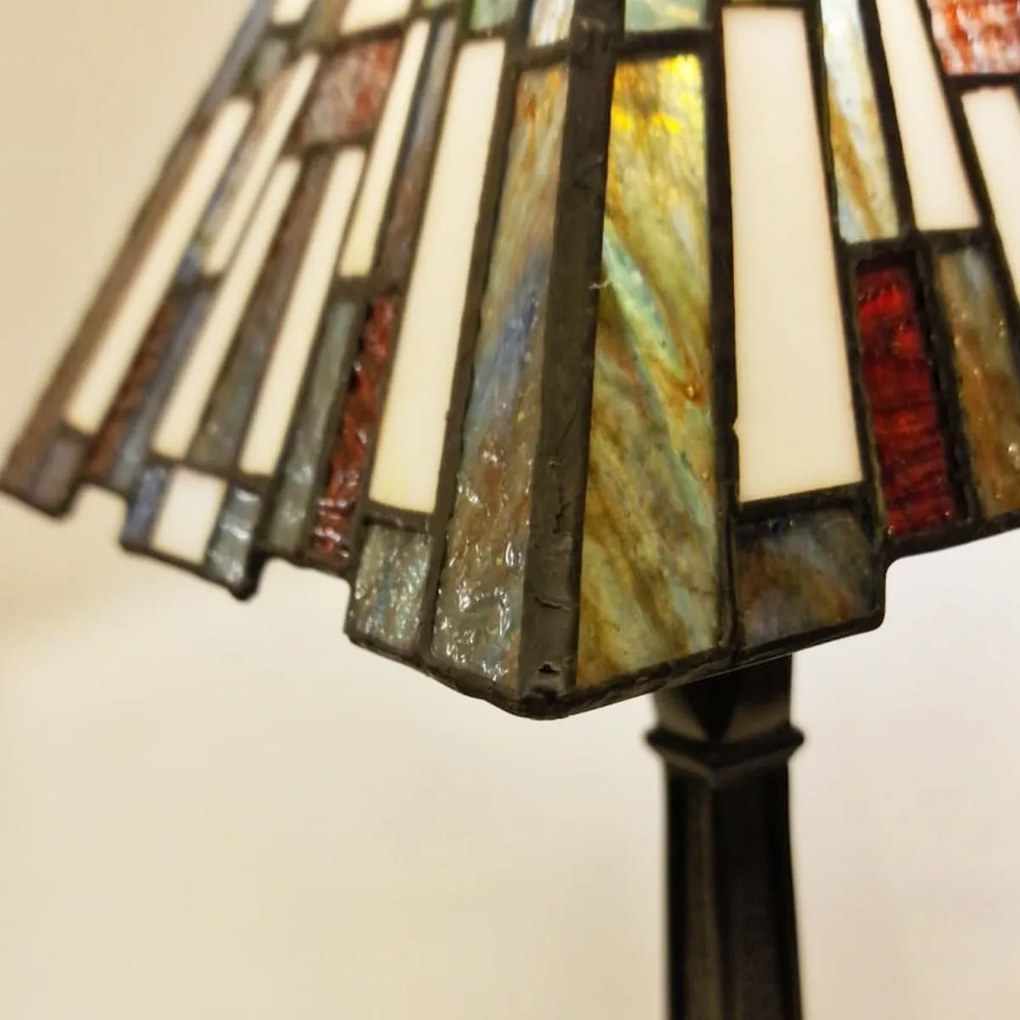 Elstead INGLENOOK vitrážová stolní lampa 1x E14