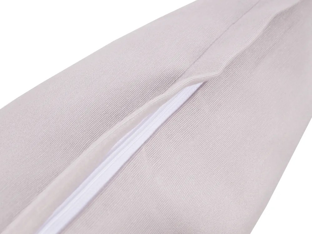 Biante Bavlněný povlak na polštář Sandra SA-420 Šedý a khaki designový vzor na bílém 50 x 50 cm