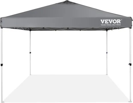 Párty stan Pop Up Canopy 3,05 × 3,05 m s přenosnou taškou pro kempování tmavě šedá