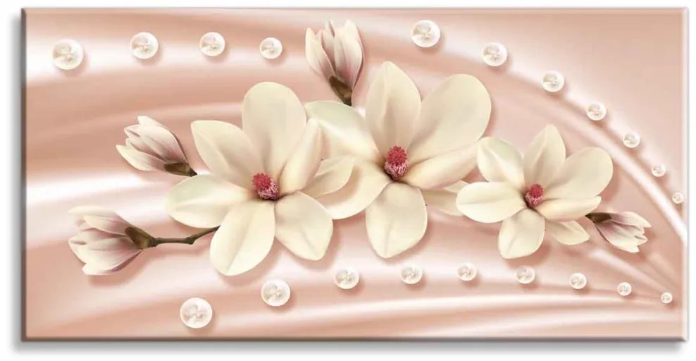 Malvis ® Obraz něžné květy Velikost (šířka x výška): 100x50 cm