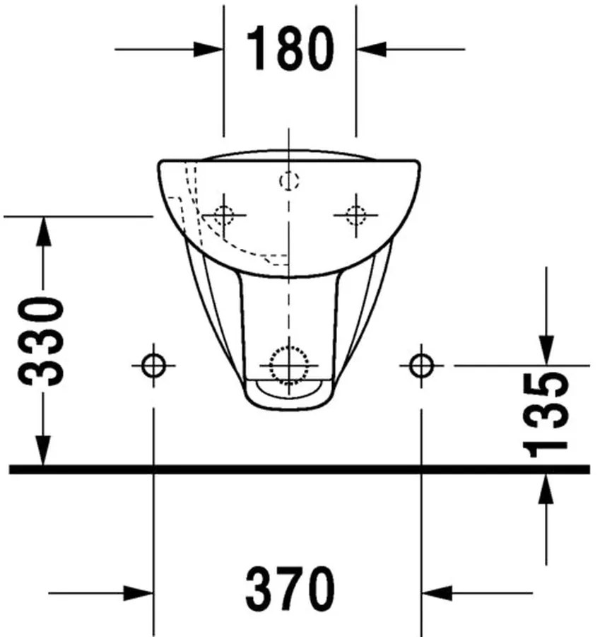 Duravit D-Code - závěsný bidet 35,5x54,5 cm 22571500002