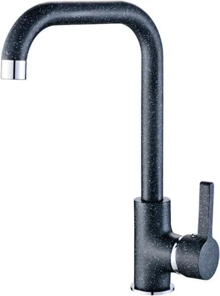 Laveo Lena, kuchyňská baterie stojící h-302, černá, LAV-BKU_765D