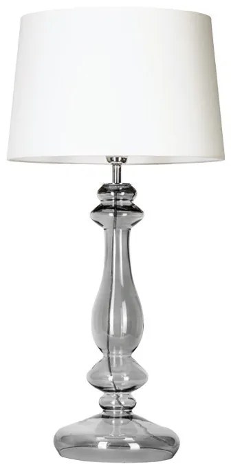 4concepts Luxusní stolní lampa VERSAILLES TRANSPARENT BLACK Barva: Černo-stříbrná