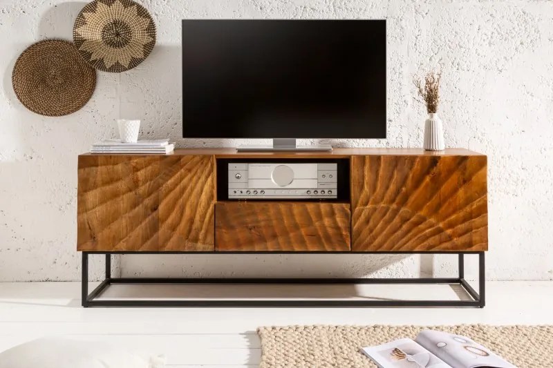 Designový TV stolek Shayla 160 cm mango