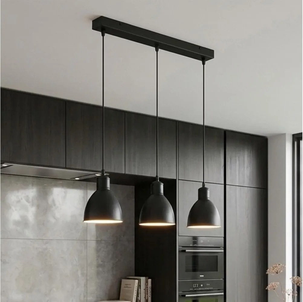Brilagi - LED Lustr na lanku RIDDY 3xE27/60W/230V černá
