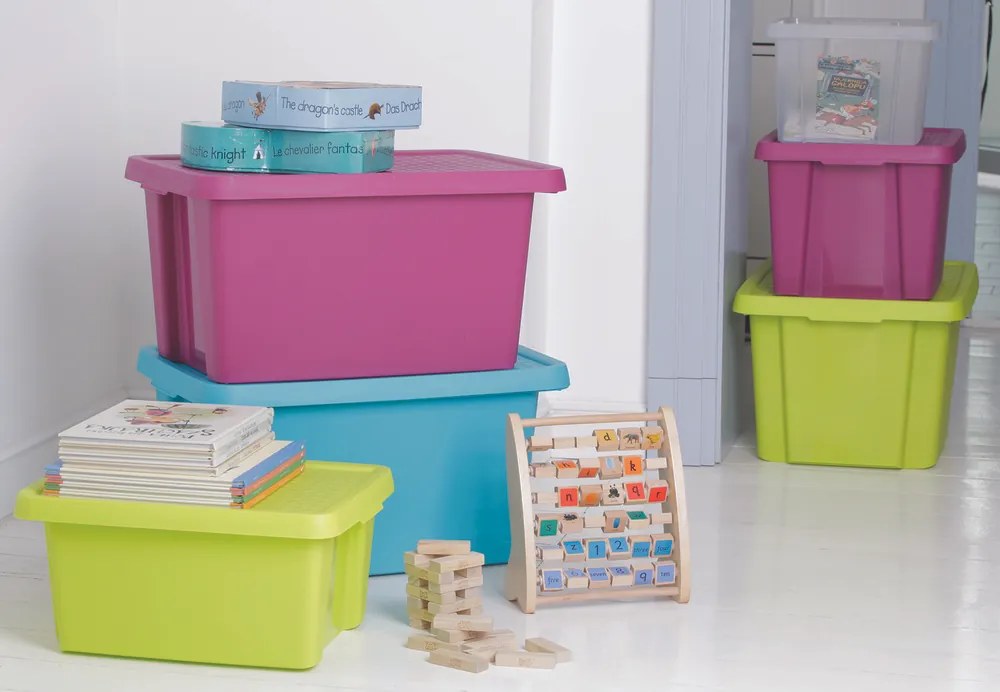 CURVER ESSENTIALS box 45L - transparentní