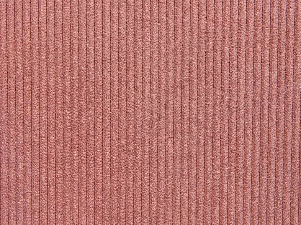 Manšestrový taburet růžový LEMVIG Beliani
