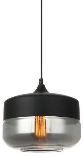 Závěsné moderní svítidlo na lanku MOLINA, černé Italux Molina MDM-2380/1 BK+SG